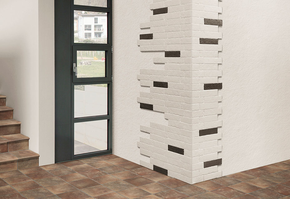 Pavimento: BOSTON SOUTH 22,5x22,5 Revestimiento: BOSTON BRICK DAY 6 ...